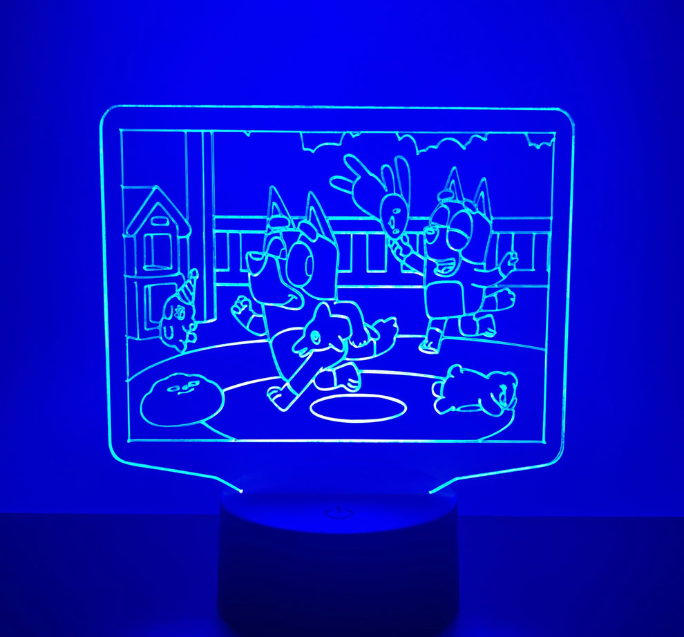 Bluey and Bingo led Night Light – My Store